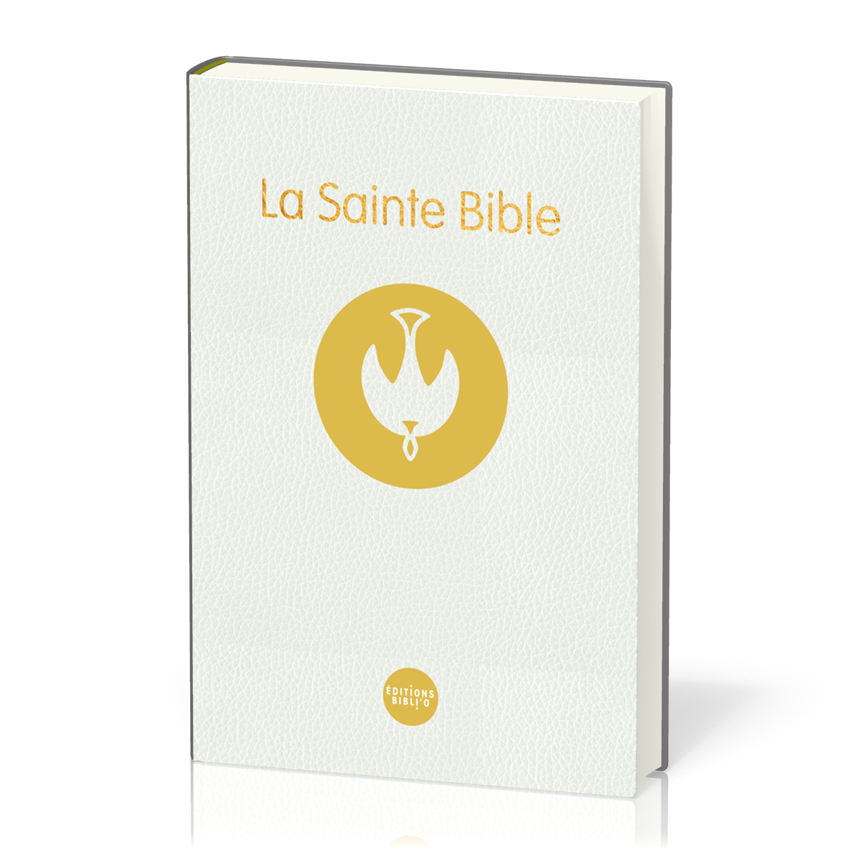 Bible à la Colombe Segond 1978, blanche - rigide, tranches or - Colombe ...