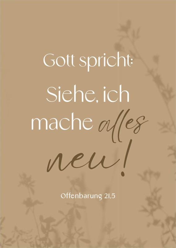 Poster A4 JL 2026 Motiv Schattenspiel - Offenbarung 21,5 :: La Maison ...