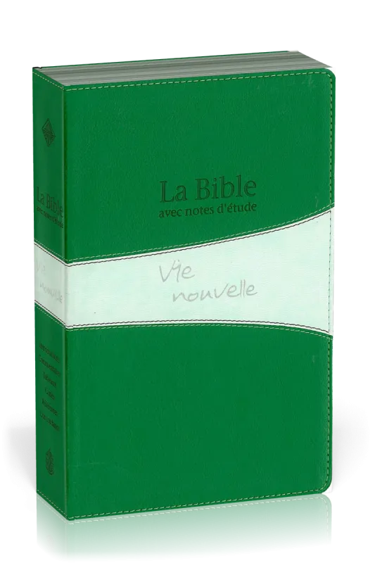 Bible d'étude Vie nouvelle, Segond 21, duo vert et gris - couverture ...