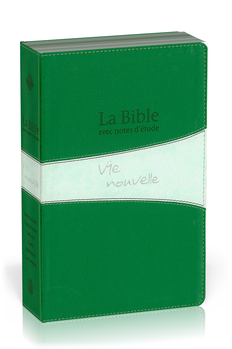 Bible d'étude Vie nouvelle, Segond 21, duo vert et gris - couverture ...