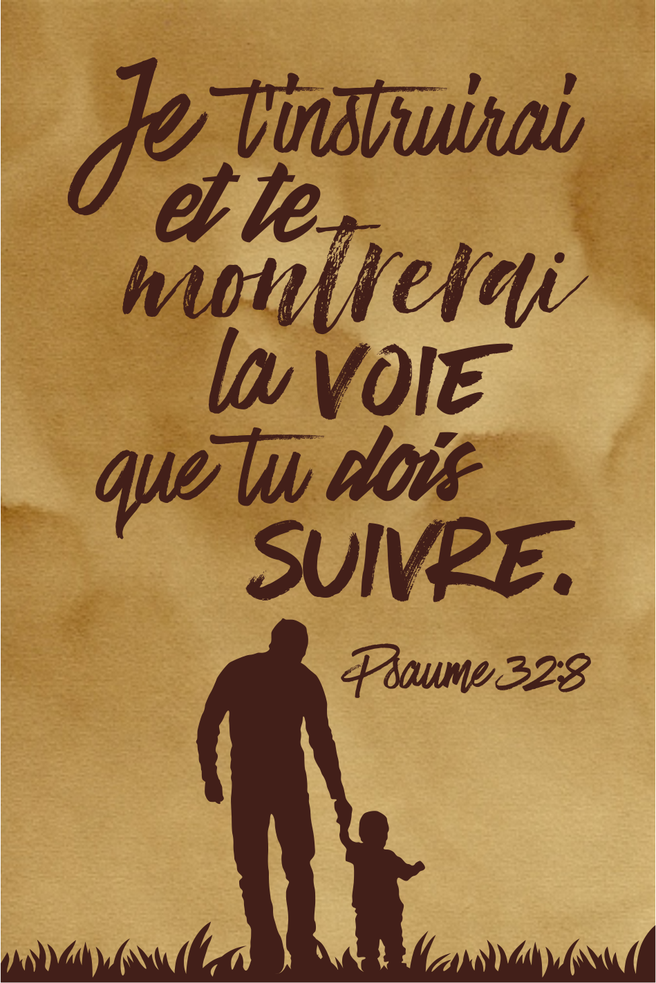 Tableau au café 'Je t'instruirai […]' Psaume 32.8 - 30x40cm :: La ...