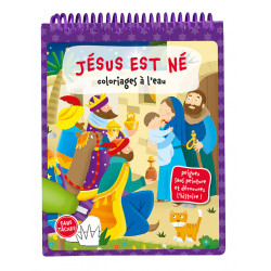 Jésus est né - Coloriages à l'eau :: La Maison de la Bible France
