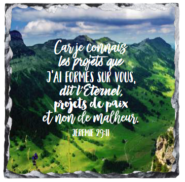 Tableau en ardoise "Car je connais […]" » Jérémie 29.11 :: La Maison de ...